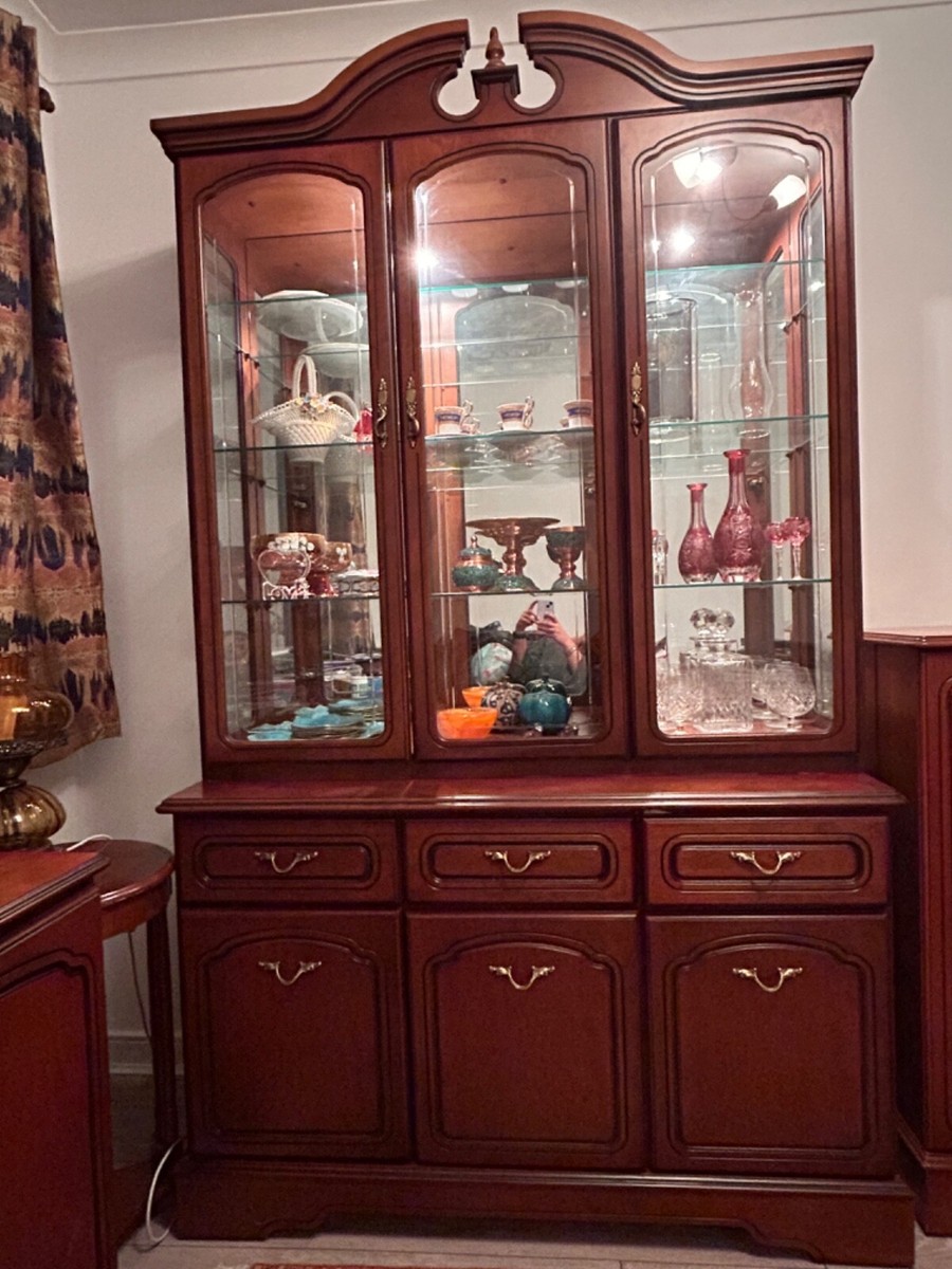 Cherry Wood Display Cabinet