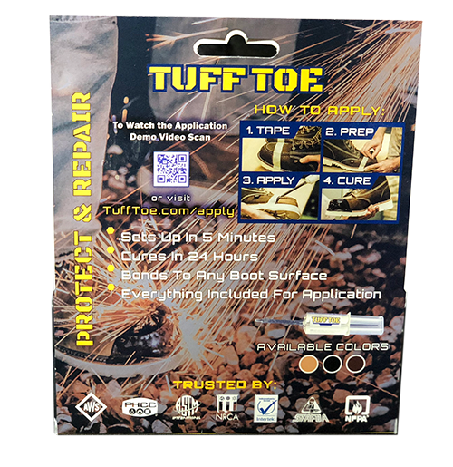 TUFF TOE Original Formula Work Boot Toe Guard Protection & Leather ...