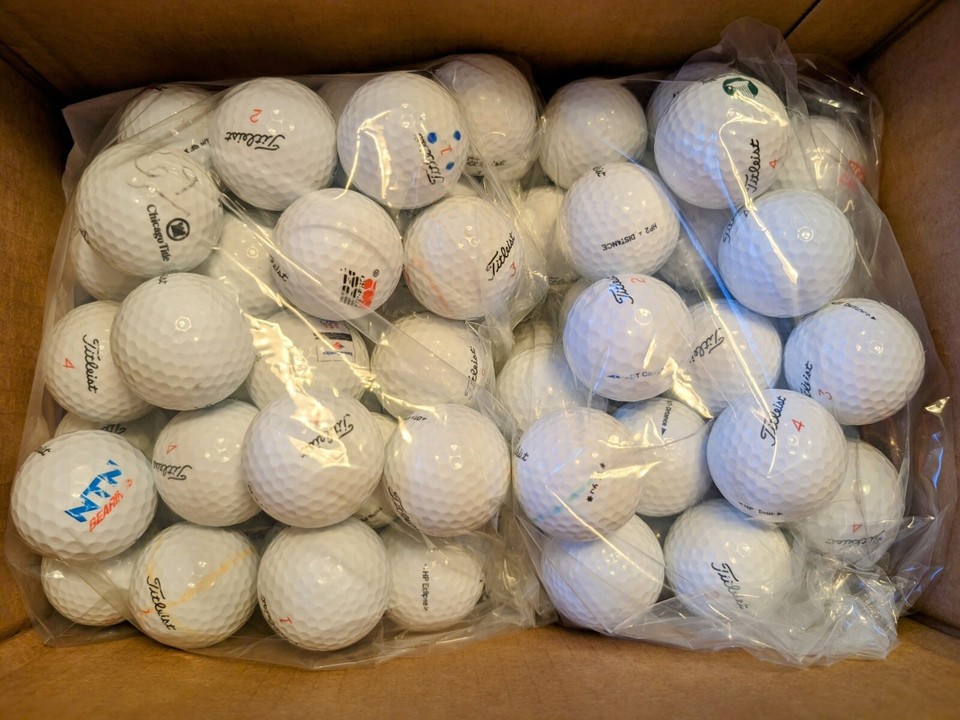 Titleist Mix Golf Balls 100 Mint/Near Mint. FREE SHIPPING! 100 GOLF ...