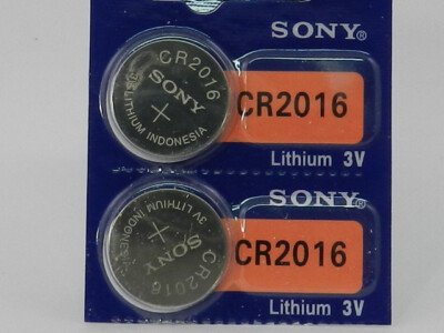 SONY CR2016 LITHIUM 3V BATTERY 2Pcs | eBay
