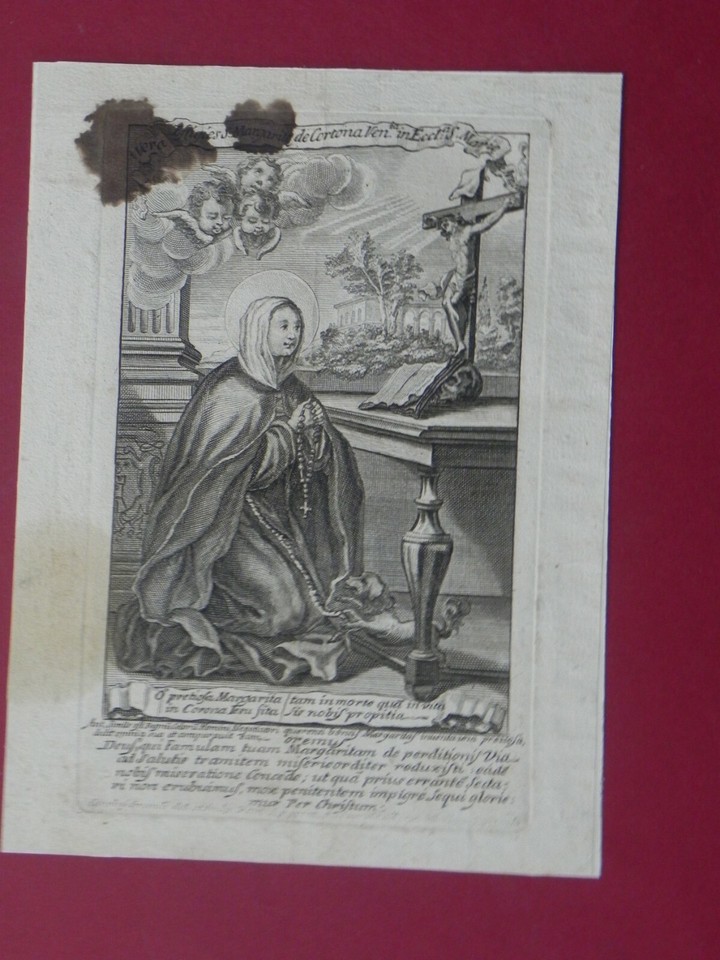 Santa Daisy For Cortona Carlo Great Engraving Print Antique Engraving ...