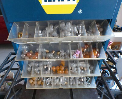 Automotive Light Bulb Display Cabinet NAPA w/bulbs! | eBay