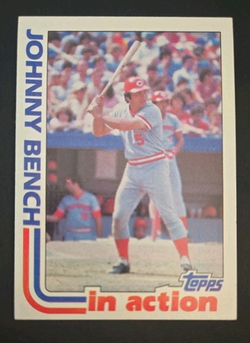 1982 Topps Johnny Bench #401 - In Action - Cincinnati Reds ⚾️ Free ...