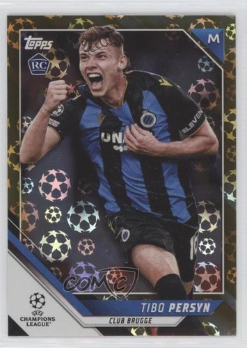 2021-22 Topps UCL Collection Gold Starball Foil /50 Tibo Persyn #85 ...