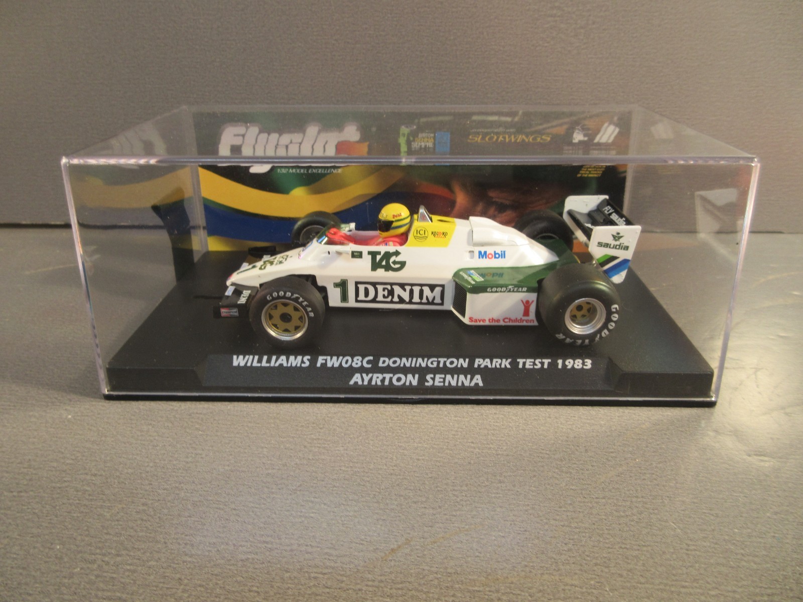 Fly W40101 Williams FW08C Donington Park 1983 Ayrton Senna 1/32 Slot ...