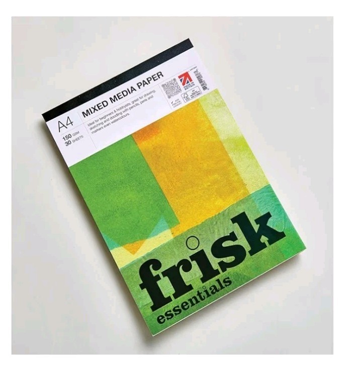 Frisk Essentials Mixed Media Paper Pad 150Gsm 30Sheets A4, White ...