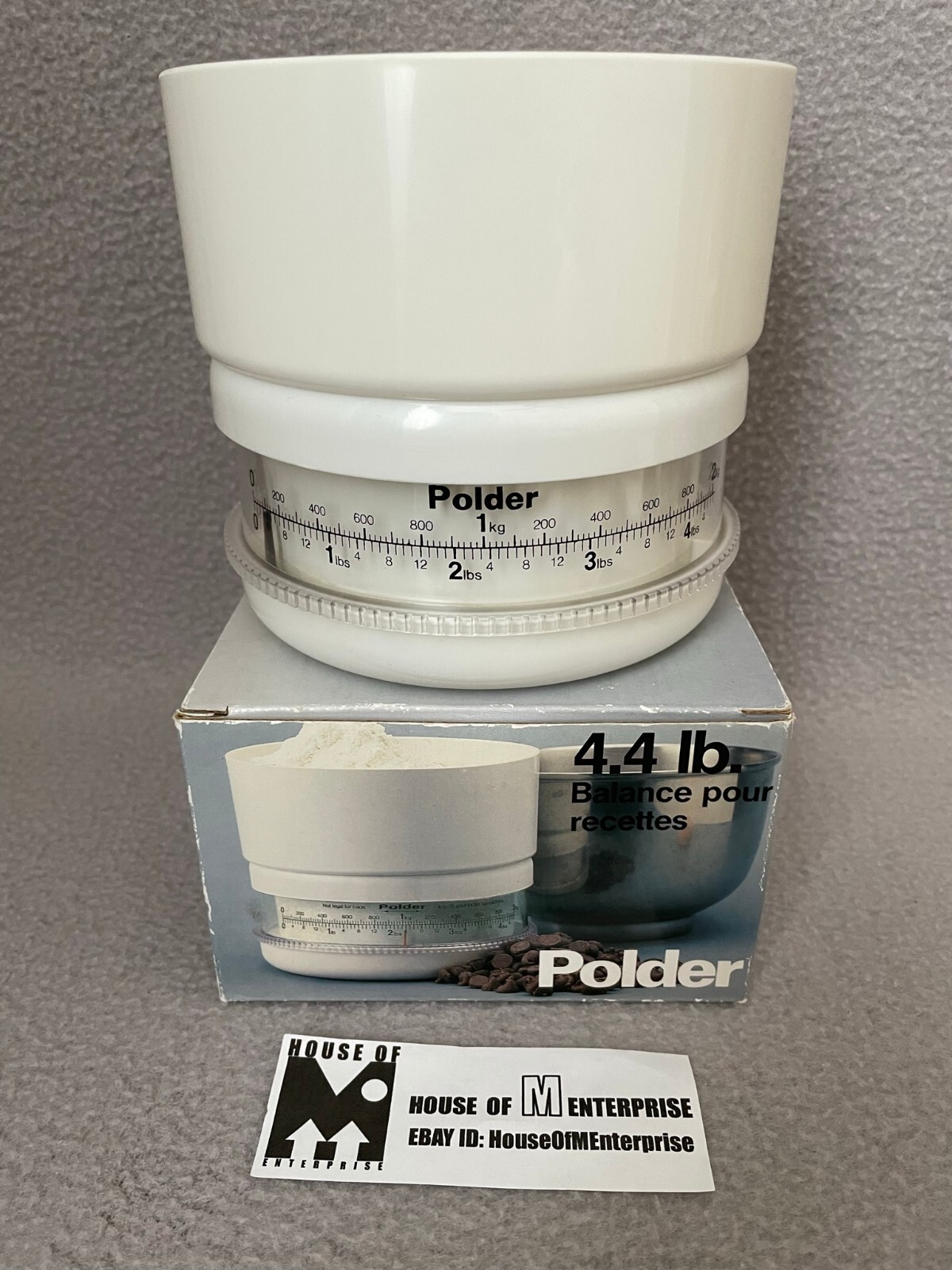 Vintage Polder Multi-Plus 4.4lbs Kitchen Food Scale Switzerland Open ...