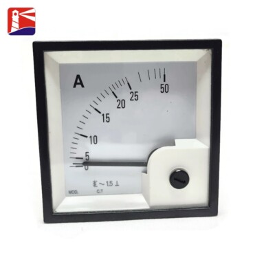 Eltime Controls Moving Coil Ammeter 0~550 Amps. 70 mm x70 mm | eBay