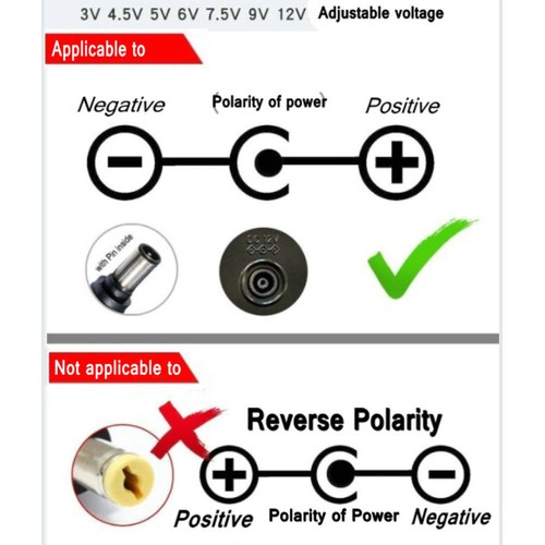 Universal Adjustable Voltage USB Port Power Supply AC/DC Adapter ...