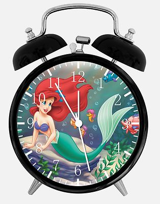 The Little Mermaid Ariel Alarm Desk Clock 3.75" Home Office Decor E246 ...