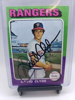 1975 Topps David Clyde On Card Autograph 12 | eBay