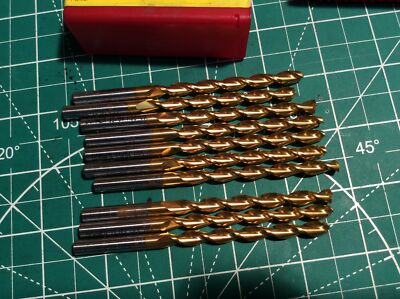 10 pc Dormer 15/64" HSS Jobbers Drills Parabolic TiN A256 New (584) | eBay