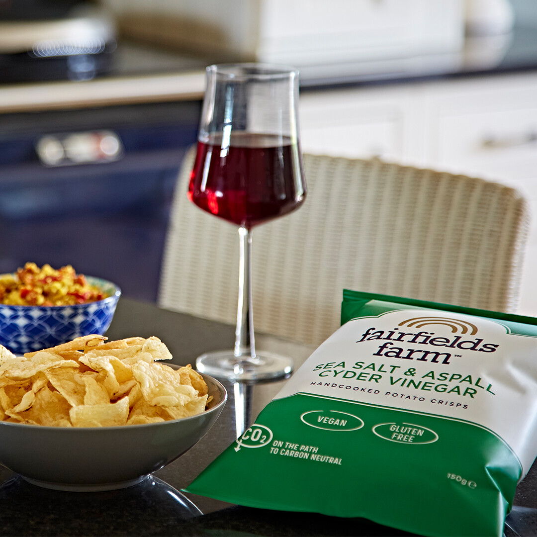 Fairfields Farm Crisps - Sea Salt & Aspall Cyder Vinegar Potato Crisps ...