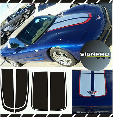 Corvette Chevrolet C5 Racing Stripes Rally Stripes Decal Kit 1997-04 ...