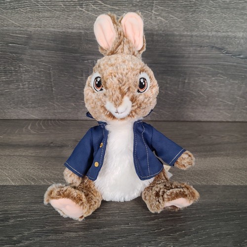 Dan Dee Peter Rabbit Plush Stuffed Animal Bunny Blue Jacket Brown ...