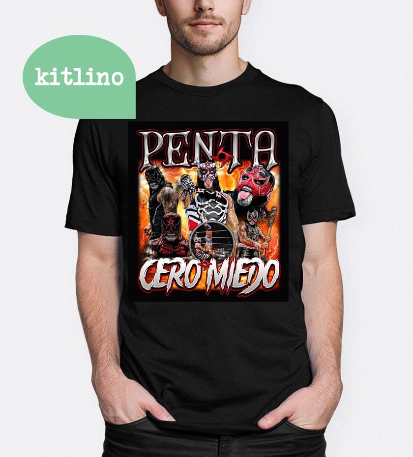 Penta Cero Miedo Wrestling Cotton T-shirt F12072 | eBay
