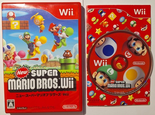 New Super Mario Bros. Wii Nintendo Wii NTSC-J Japanese Complete In Box ...