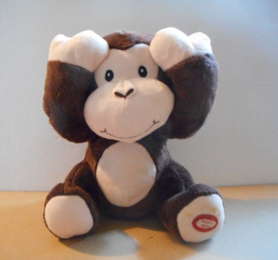Spark Create Imagine Peek-A-Boo Plush Monkey Laughs & Move Hands 9 ...