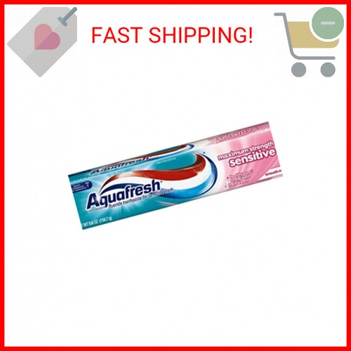 Aquafresh Maximum Strength Toothpaste for Sensitive Teeth, Smooth Mint ...