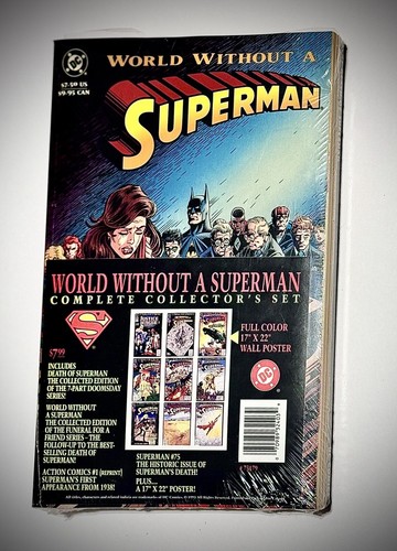 DC Comics WORLD WITHOUT A SUPERMAN Complete Collector's Set-1993 ...