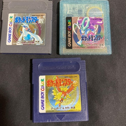 Pokemon Crystal Gold Silver Version GameBoy Color Nintendo BGCJapan ...