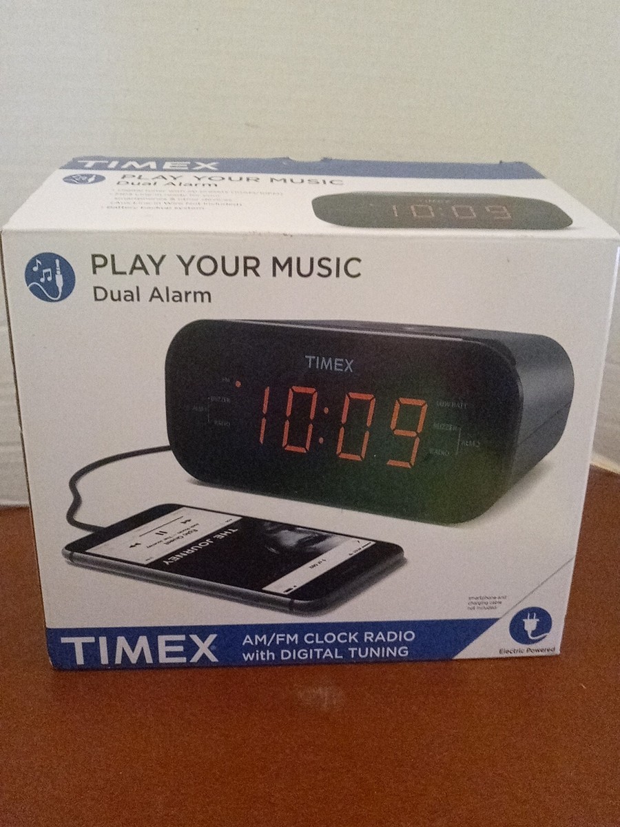 Timex Travel Clock Radio Timex Alarm Clock AM FM Radio Flip Top Travel