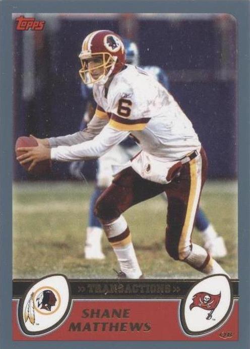 2003 Topps - Transactions Shane Matthews #108 for sale online | eBay