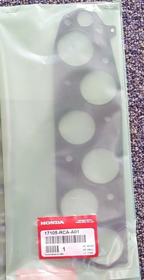 17105-RCA-A01 OEM HONDA LOWER INTAKE MANIFOLD GASKET 03-06 MDX 04-06 TL ...