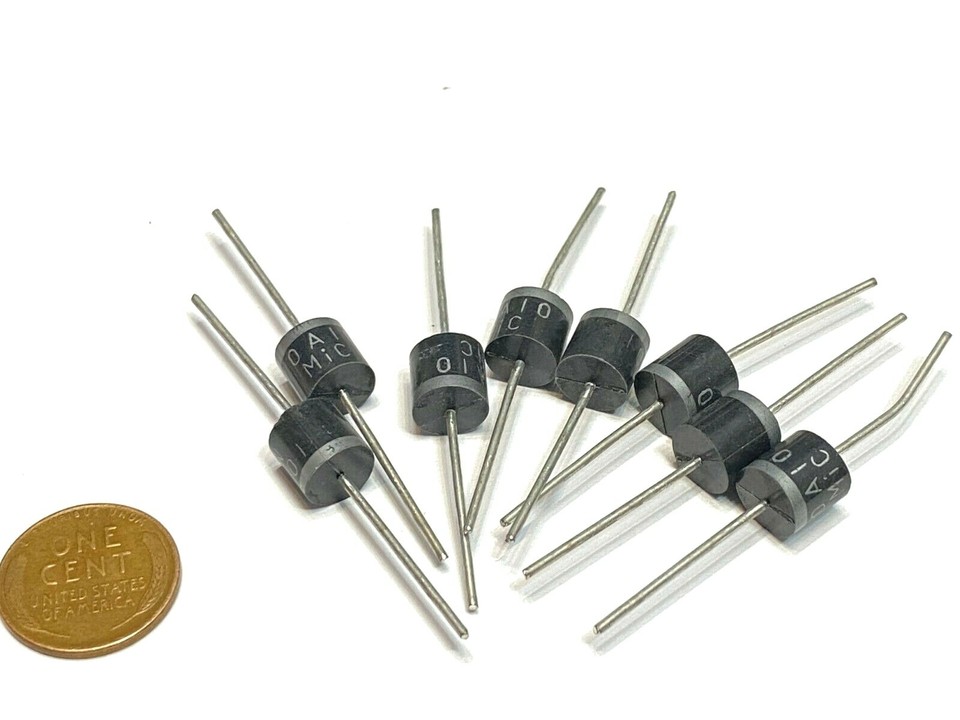 10 Pieces 10A10 10 Amp 1000V 10A 1KV Axial Rectifier Diode solar panel ...