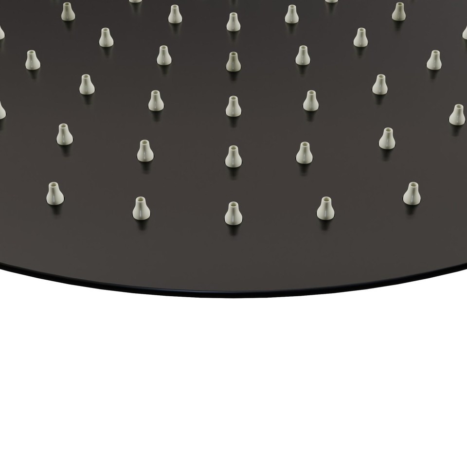10-inch Round Rainfall Shower Head in Matte Black, NSH-23250MB | eBay