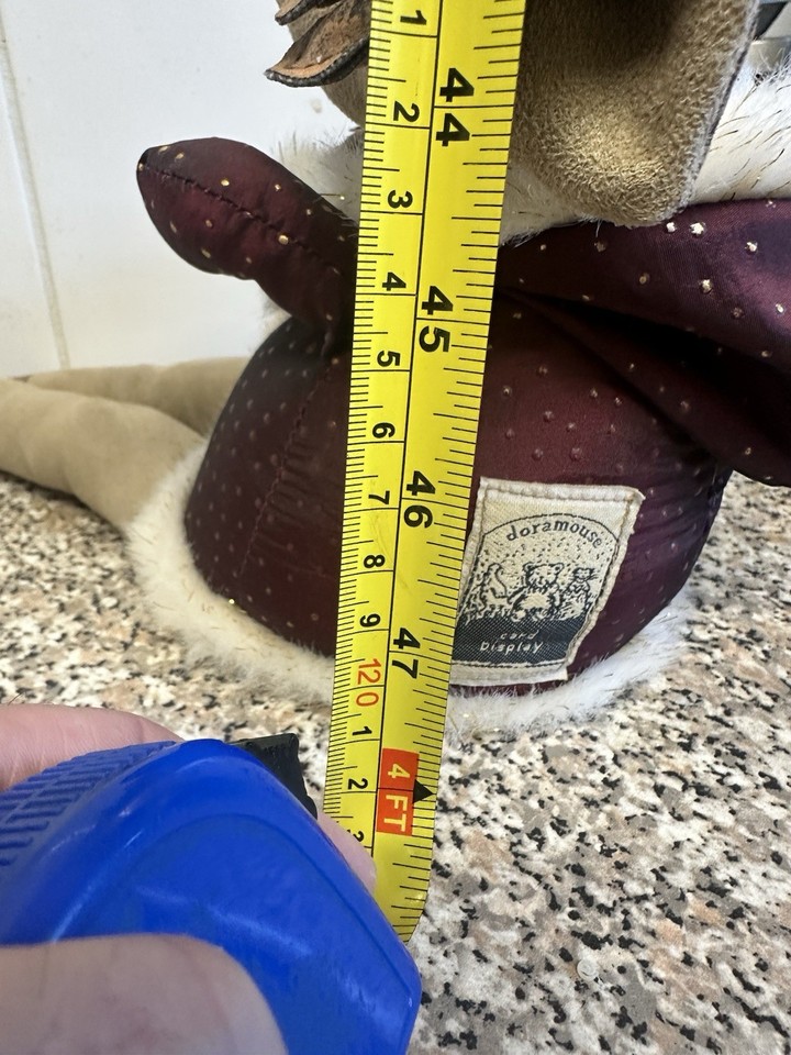 Vintage Doramouse dora mouse card holder / Door Stop reindeer christmas ...