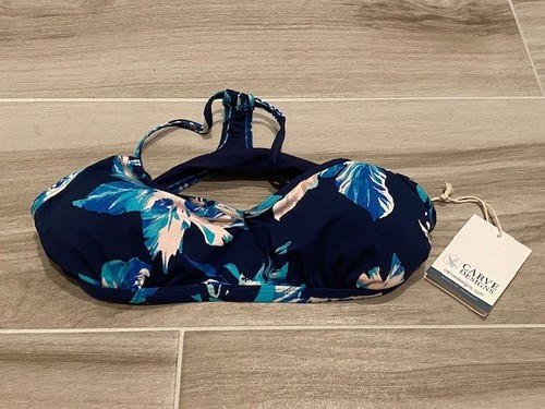 Carve Designs Stinson Bikini Top Women S Navy Blue Racerback Swim Beach ...