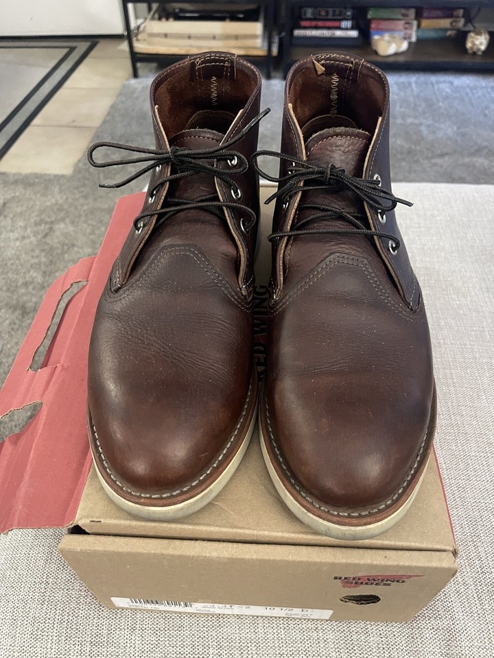 USA Made RED WING Heritage 3141 Work Chukka Boots In Briar Oil Slick ...