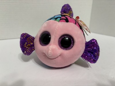 Ty Beanie Boos FLIPPY the Fish 6" colorful plush 2017 RETIRED NEW WITH ...