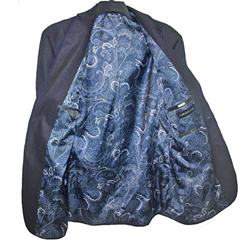 Van Heusen Studio Men's Black Blue Micro-Check Blazer NEW 42L 44L | eBay