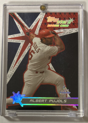 Albert Pujols 2001 Topps Stars Rookie Rookie Card #198 in screwdown ...
