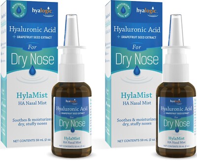 Hyalogic Dry Nose HylaMist Nasal Spray 2fl oz (2 PACK) | eBay