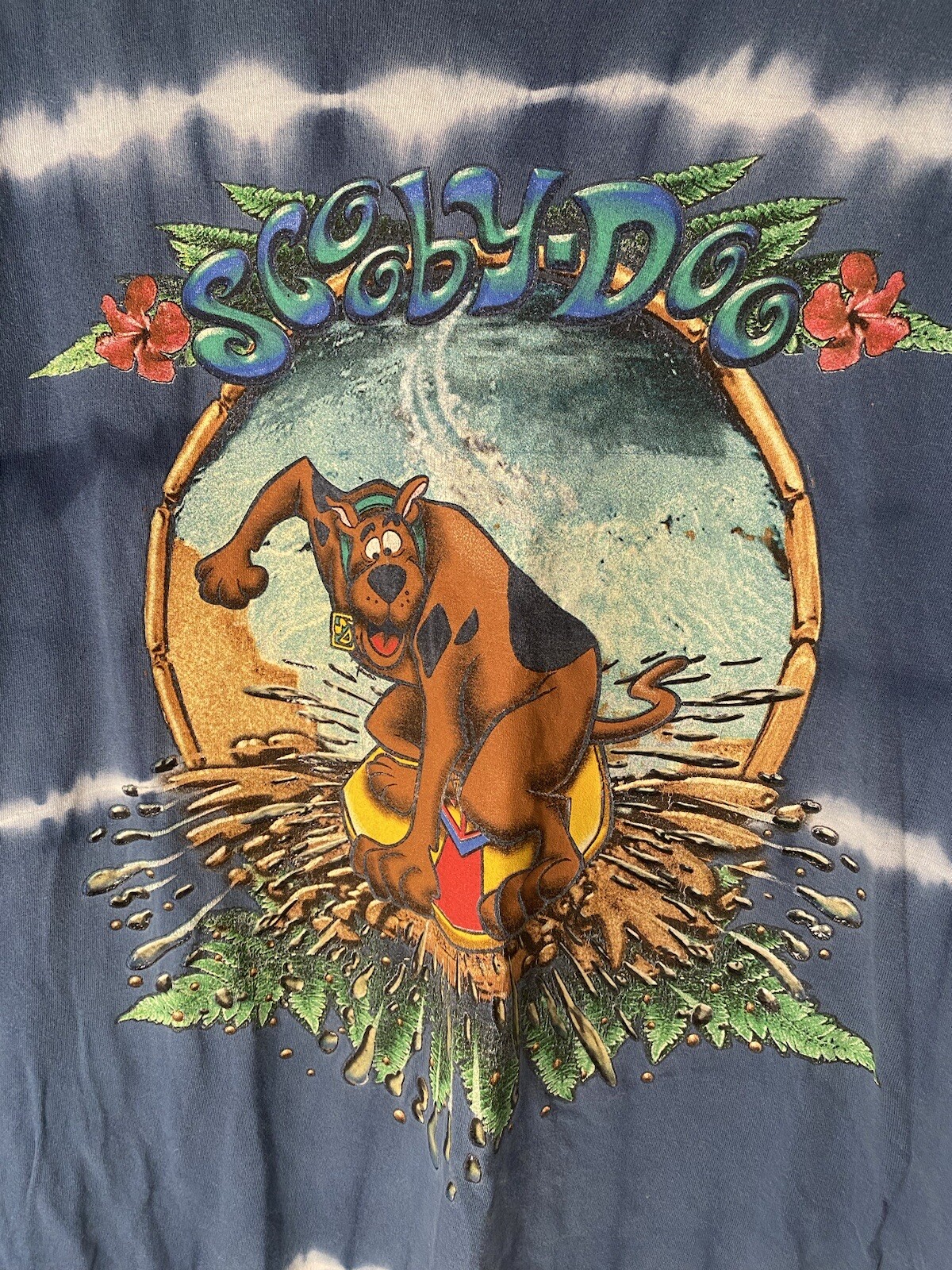 Vintage Cartoon Network Scooby Doo Surfing Tie Dye T … - Gem