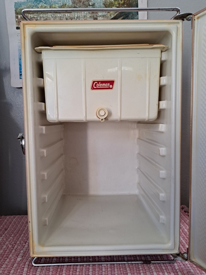 Vintage Coleman Cooler Stand Up Ice Chest 1970s 3 Way Convertible Faux ...