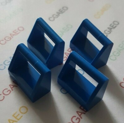 4 x Lego 2432 Tile, Modified 1 x 2 with Bar Handle BLUE | eBay