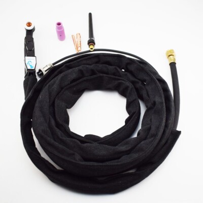 WP-17FV TIG Torch Flexible Gas Valve 12.5Ft with M16*1.5 Power Gas ...