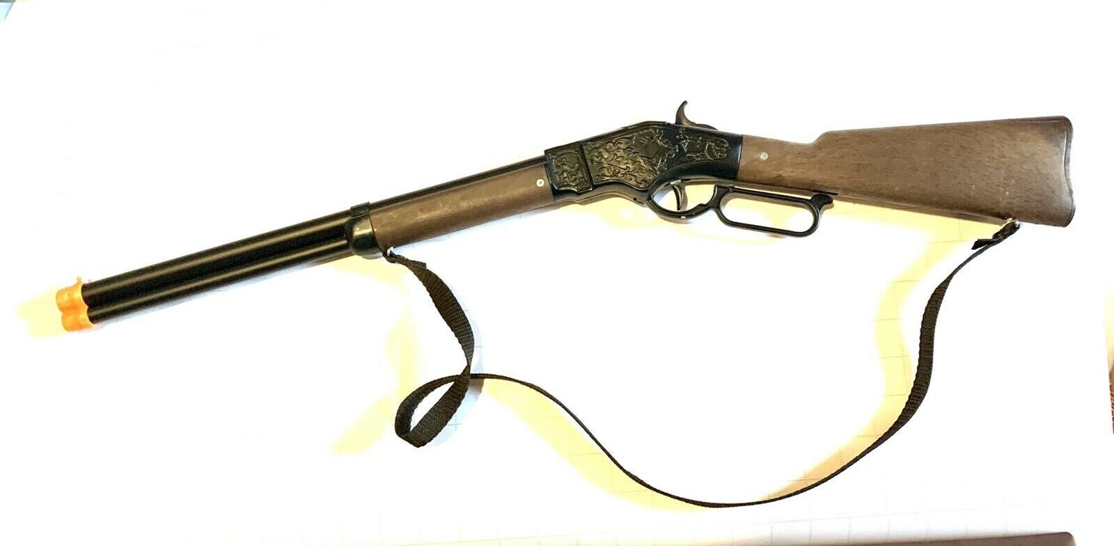 NEW Cowboy Lil Henry Black 8-Shot Cap Gun Toy Lever Action Rifle 99/6 ...