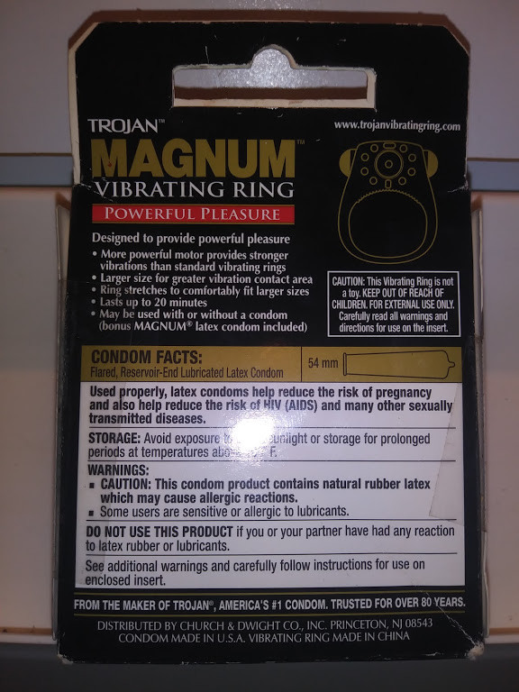 TROJAN Vibrations Vibrating Ring Multi Speed Duo Intense Intimate ...
