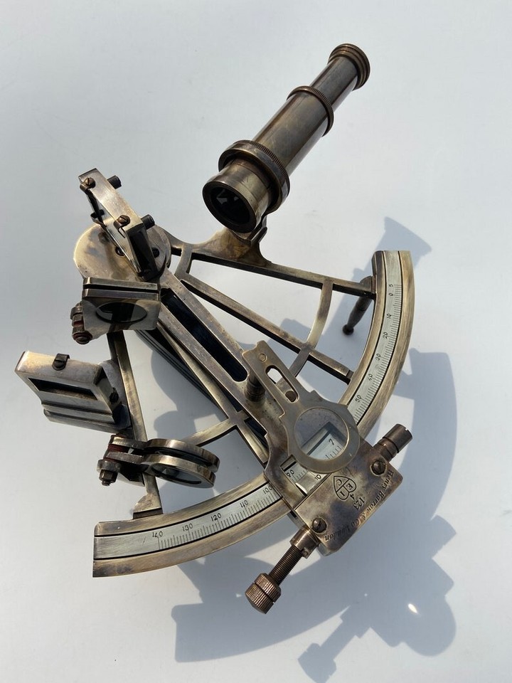 Nautical Sextant Brown Antique Finish Handcrafted Working Brass Sextant ...