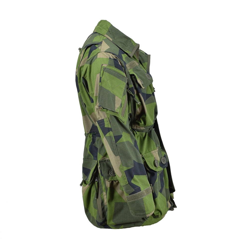 TACGEAR Swedish Military style ripstop commando smock jacket splinter ...