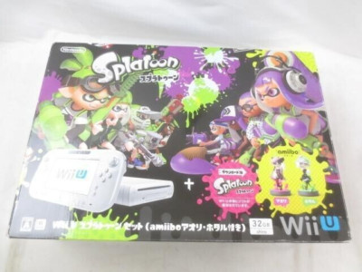 Nintendo Wii U Splatoon Set Console with amiibo Aori and Hotaru | eBay