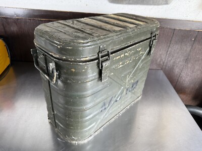 Vtg. US Military Wyott Corp 1979 Metal Insulated Food Storage Cooler ...