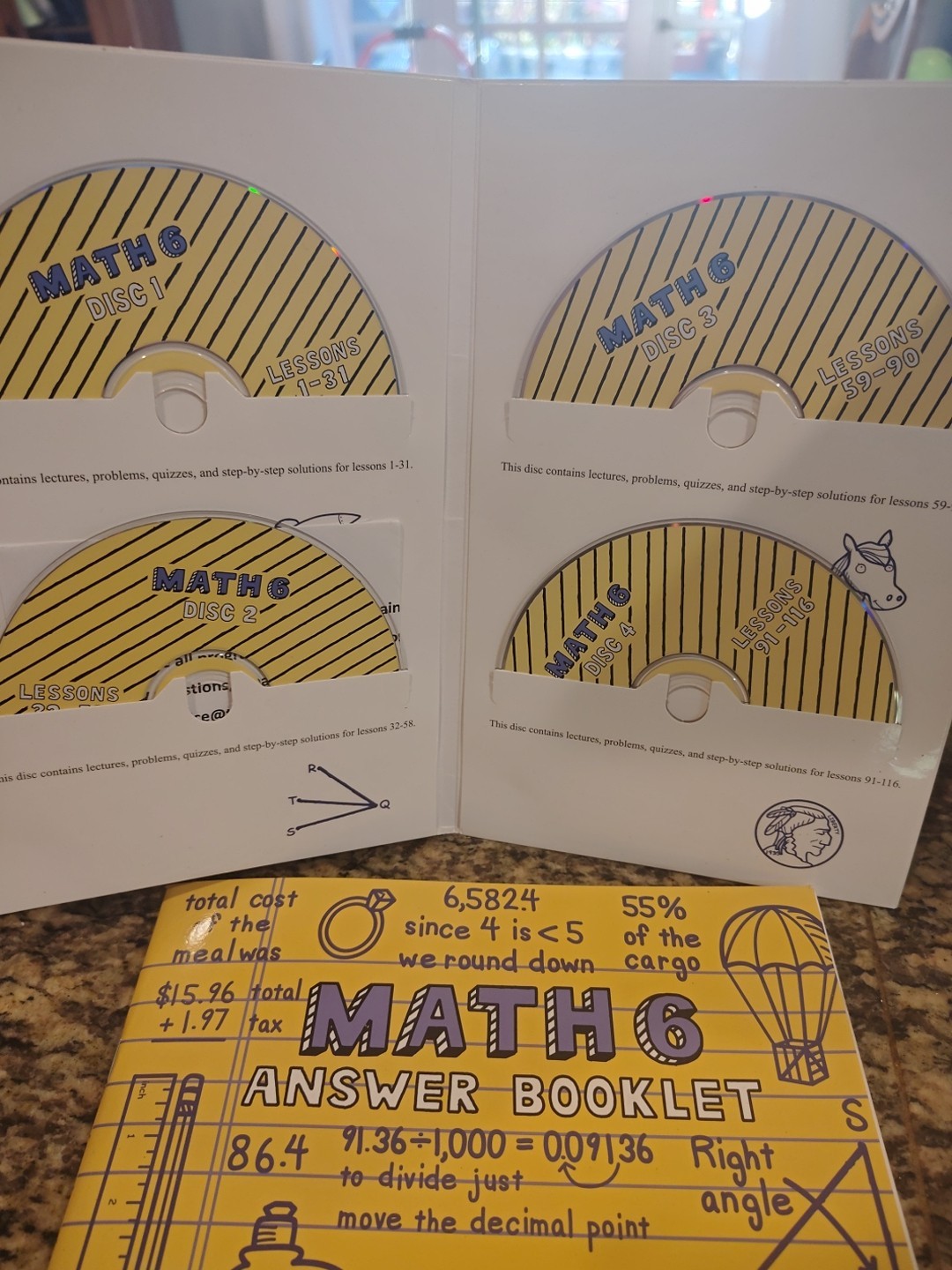 Teaching Textbooks Math 6 - Self Grading & Teaching - Four CD Set And ...