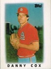 1986 Topps Mini Leader #61 Danny Cox Pitcher St. Louis Cardinals FREE ...