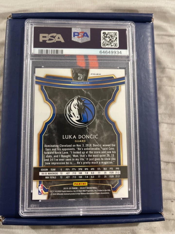 2019 Panini Select Luka Doncic RARE 2ND YR Tri-Color Prizm PSA 10 GEM MINT 📈 | eBay